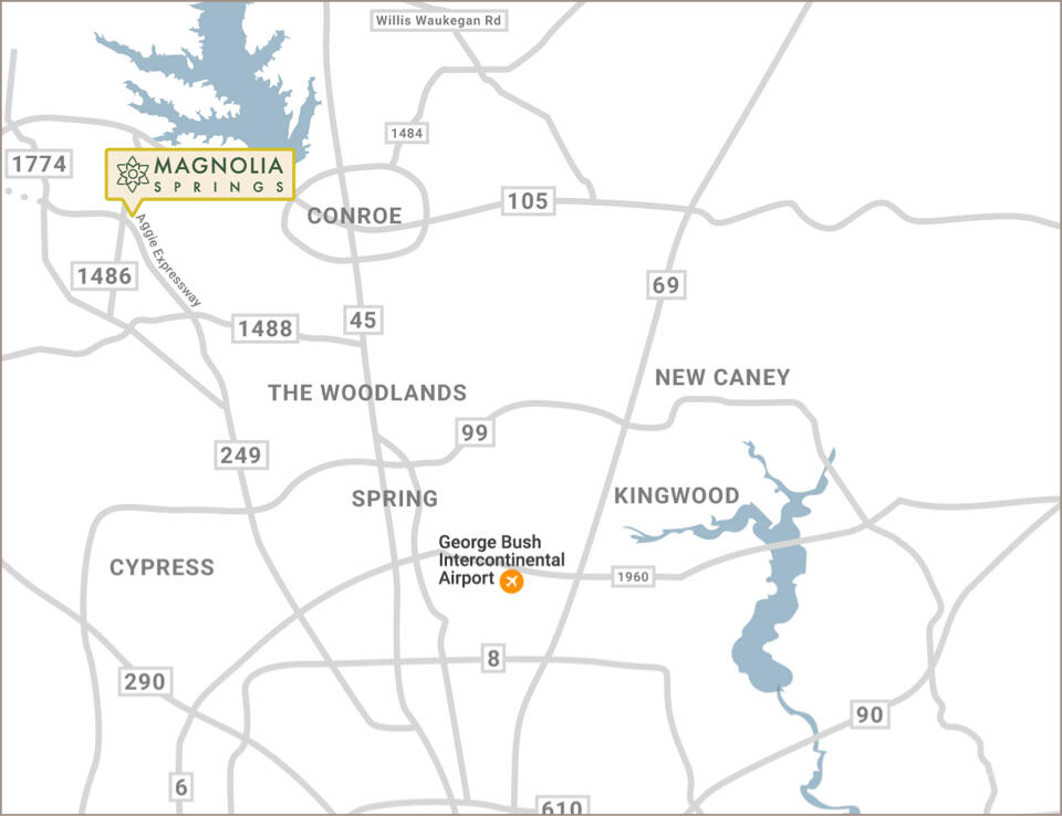 Find Your New Home in the Community of Magnolia Springs in Magnolia, TX